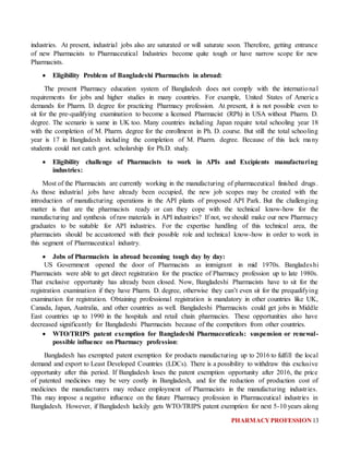 Pharmacy profession | DOCX