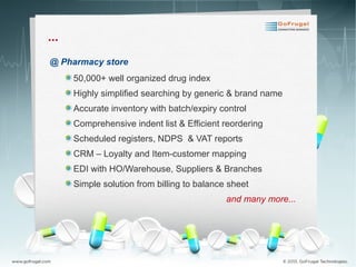 Pharmacy Retail Chain Store POS Software Solution | PPT