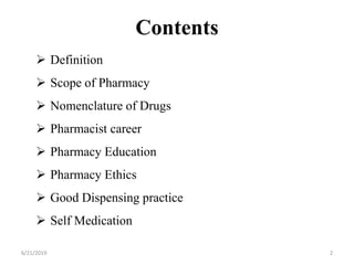 Pharmacy & self medication by prof. amrutkar rakesh d. | PPTX