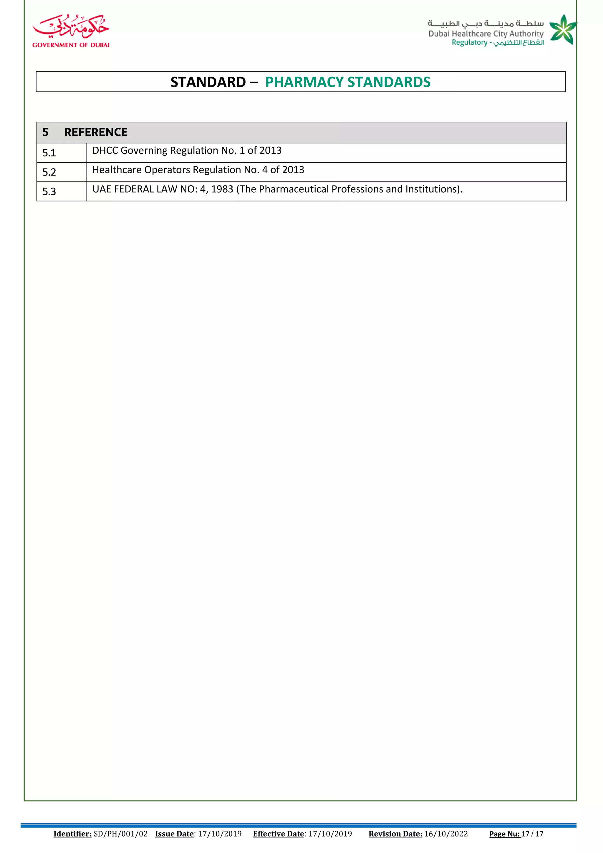 Pharmacy Standards | PDF
