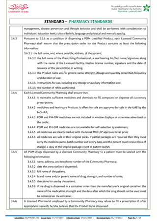 Pharmacy Standards | PDF