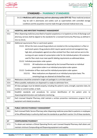 Pharmacy Standards | PDF