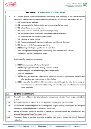 Pharmacy Standards | PDF