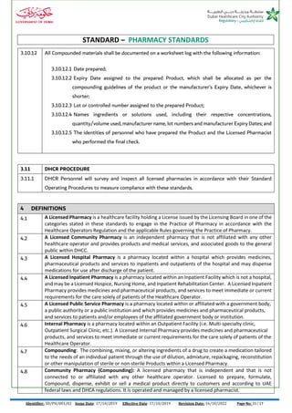 Pharmacy Standards | PDF