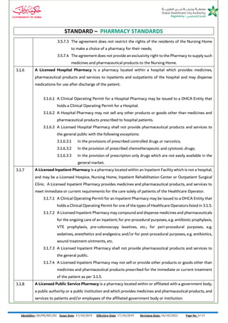Pharmacy Standards | PDF