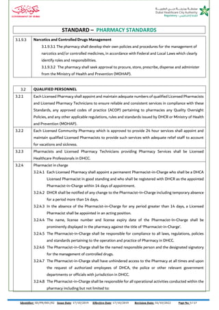 Pharmacy Standards | PDF