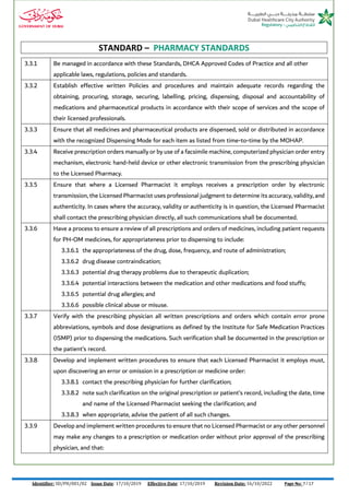 Pharmacy Standards | PDF