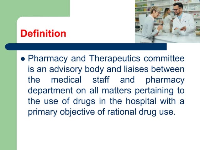 Pharmacy & Therapeutics Committee.ppt | Substance Abuse | Diseases and ...