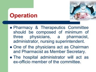 Pharmacy & Therapeutics Committee.ppt | Substance Abuse | Diseases and ...