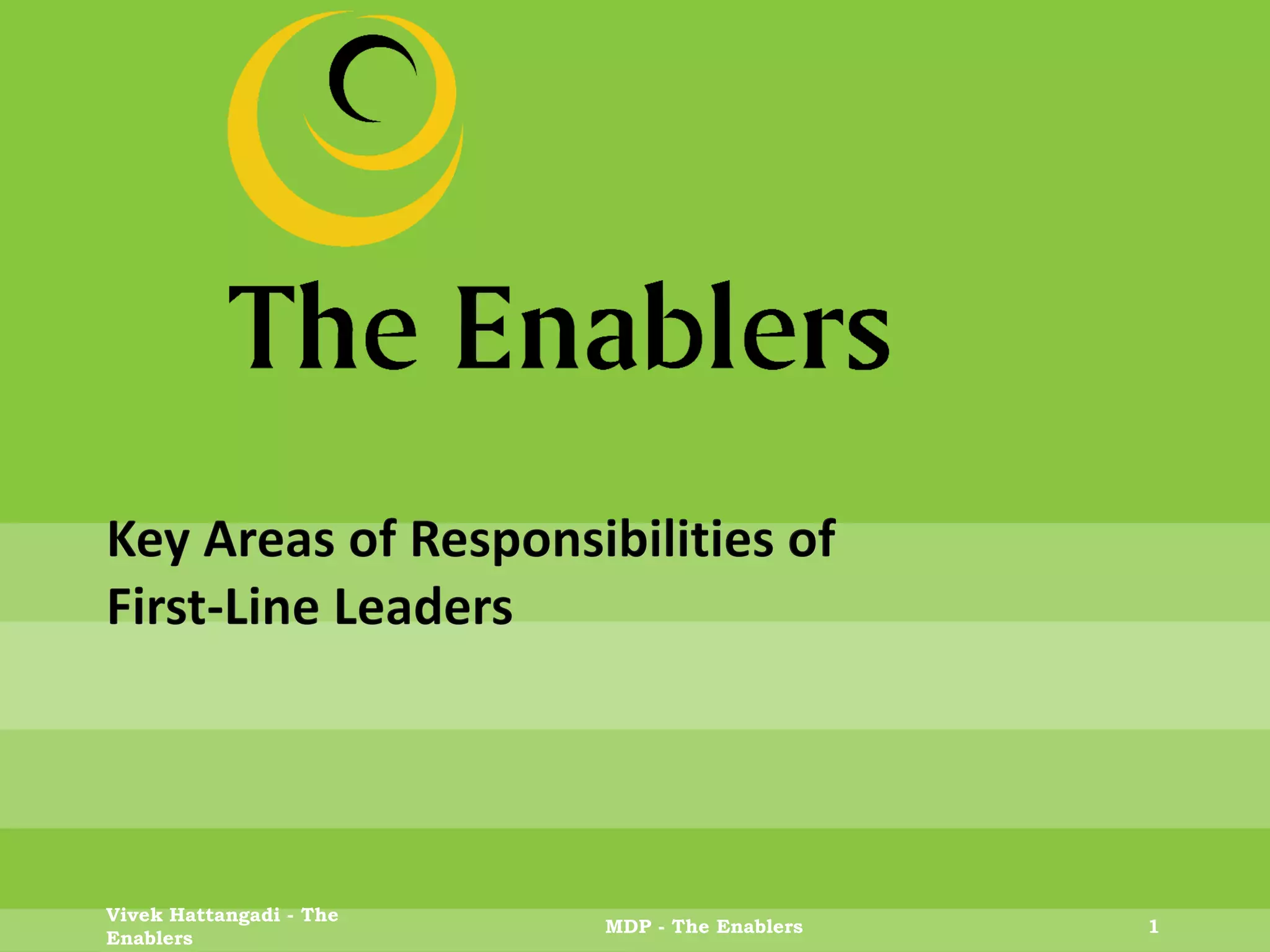 PHARMA FIRST-LINE LEADERS - KRAs | PDF