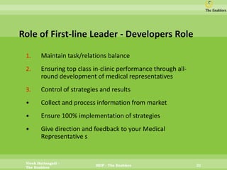 PHARMA FIRST-LINE LEADERS - KRAs | PDF