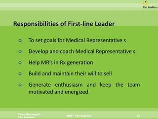 PHARMA FIRST-LINE LEADERS - KRAs | PDF
