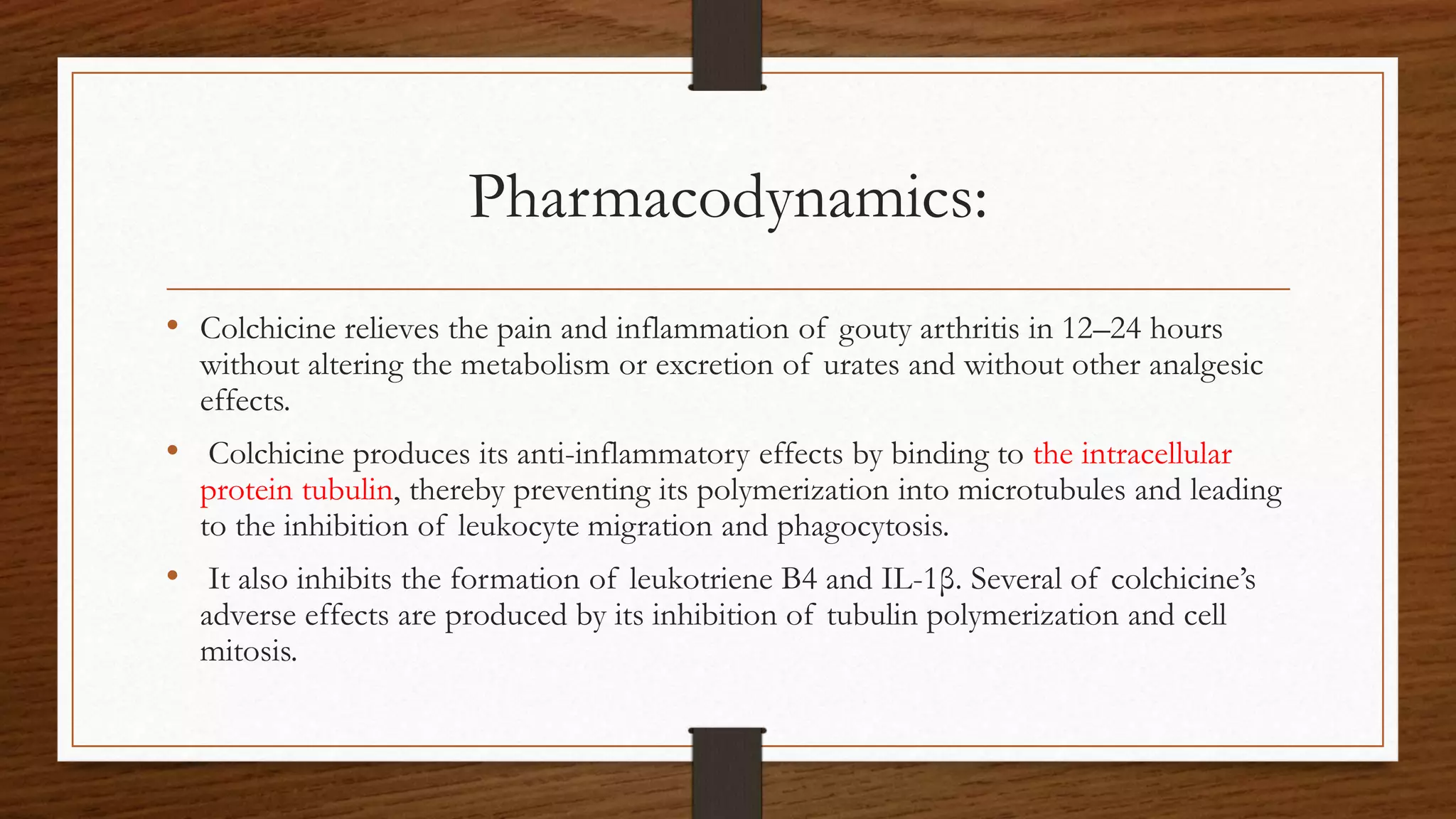 Pharmacology of gout | PPTX