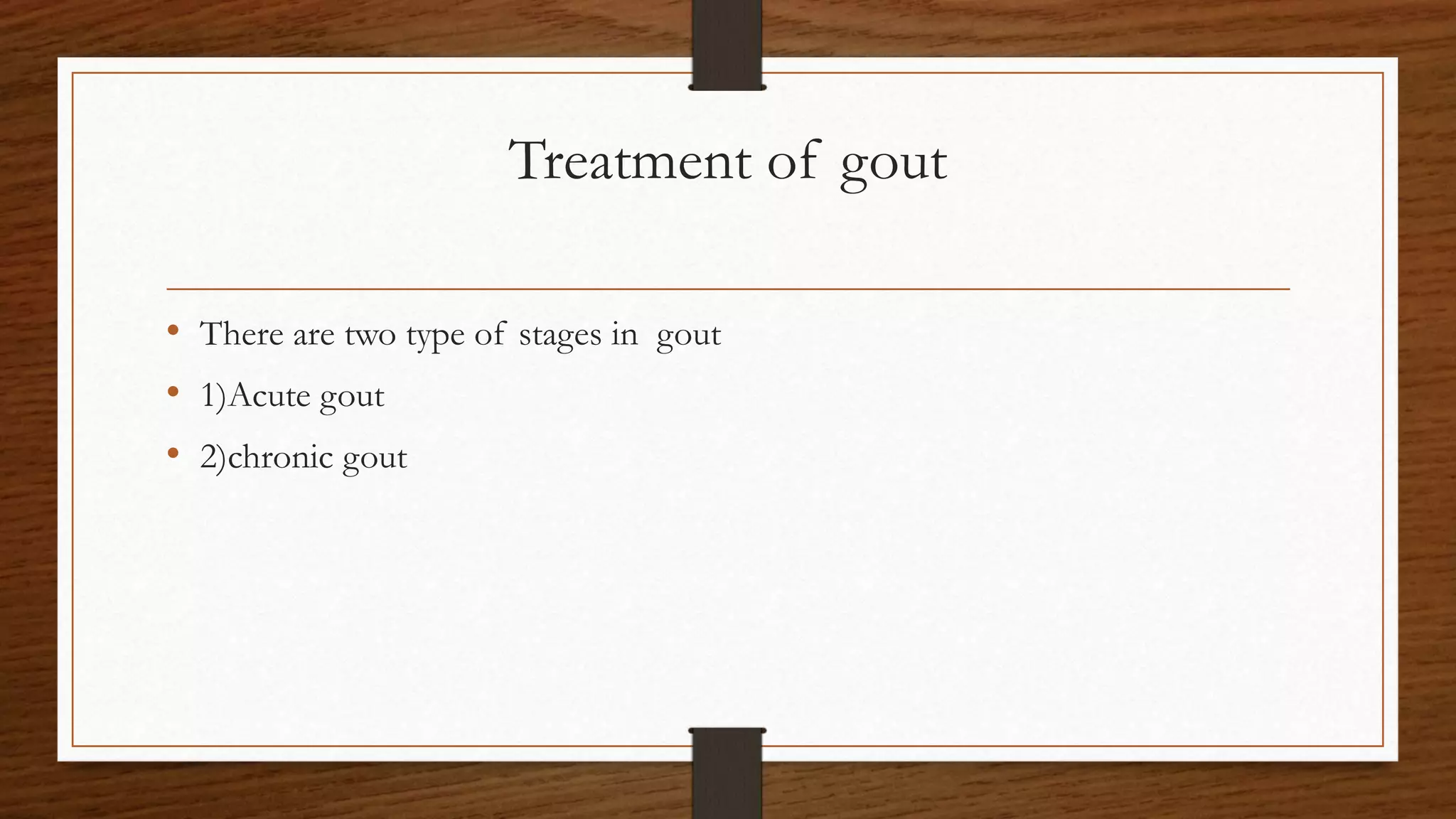 Pharmacology of gout | PPTX