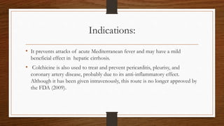 Pharmacology of gout | PPTX