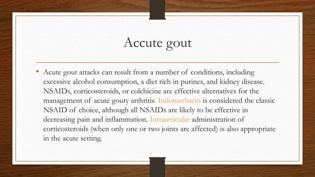 Pharmacology of gout | PPTX