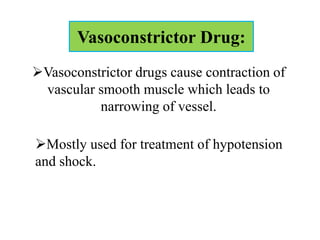 Vasoactive Drug, Serotonin, Histamines | PPTX