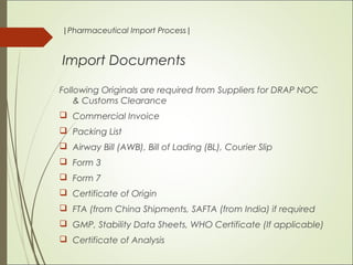 Pharma import process | PPT