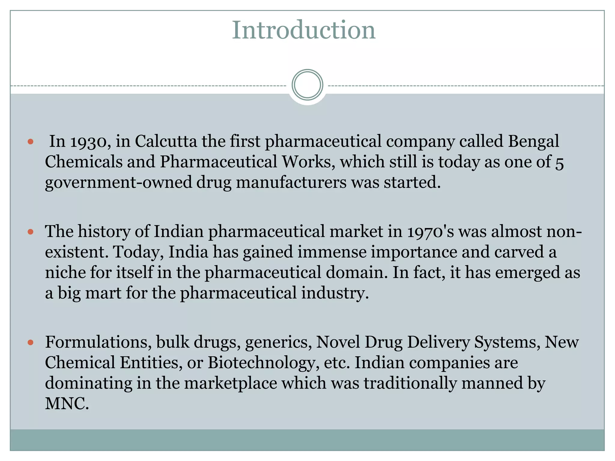 Indian Pharma Industry | PPTX