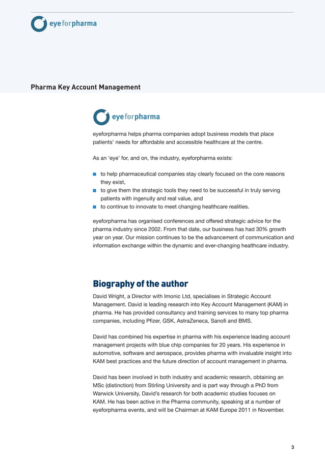 Pharma kam report 2011-12 (sample) | PDF