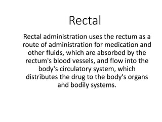 Rout of drugs administration | PPTX