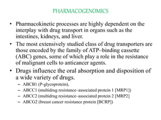 Pharmakokinetics & pharmakodynamics of chemotherapy drugs | PPTX