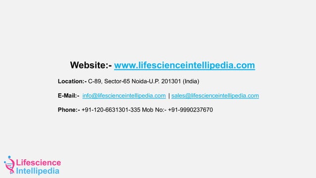Pharma Market Intelligence | Lifescience Intellipedia | PPT