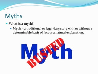 Pharma micro myths (sandle) | PPTX