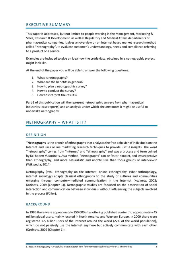 Netnography: A useful market research tool for pharmaceutical industry ...