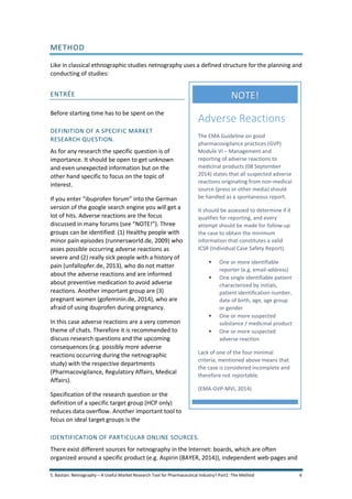 Netnography: A useful market research tool for pharmaceutical industry ...