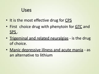 Pharmacology of anti epileptic drugs | PPT