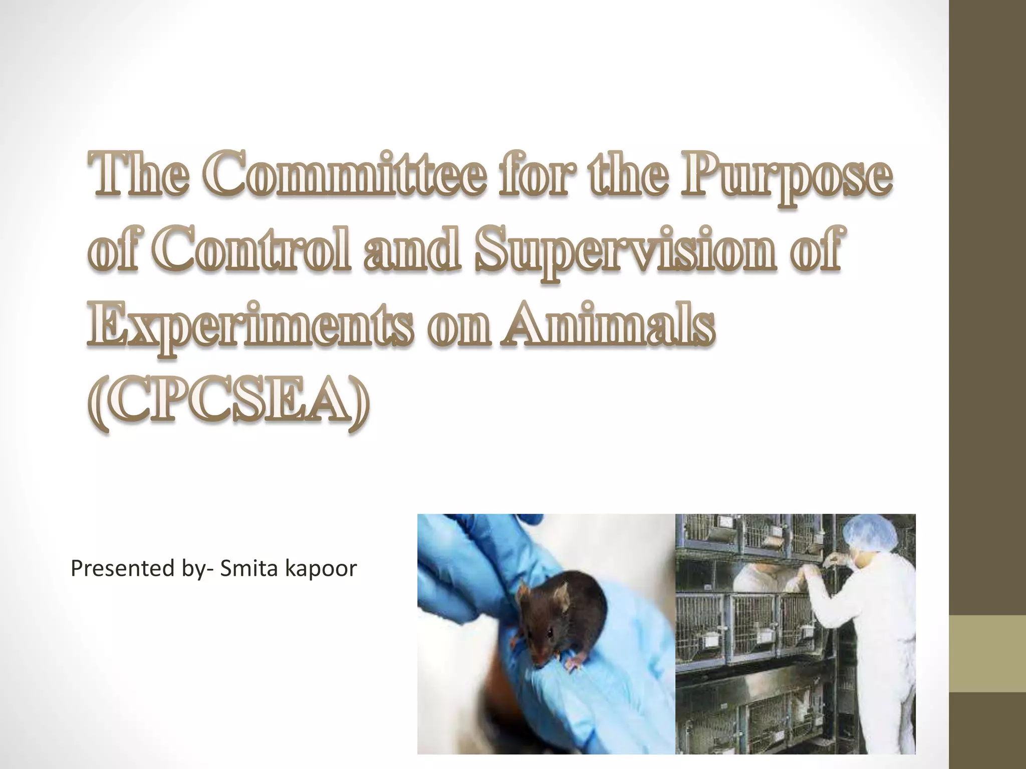 CPCSEA guidelines | PPTX