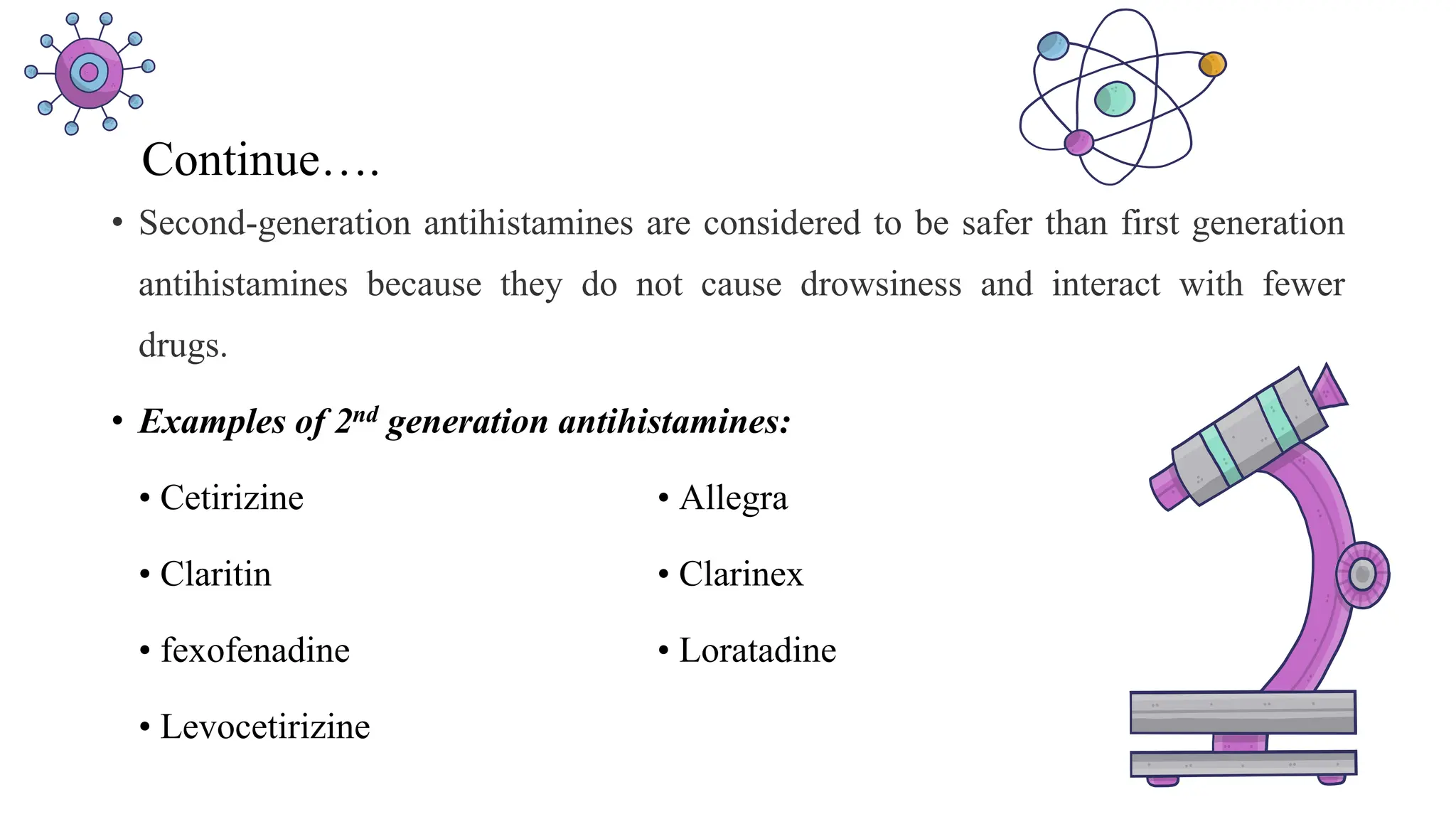 Generation of antihistamine | PPTX