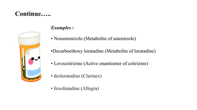 Generation of antihistamine | PPTX | Allergies | Diseases and Conditions