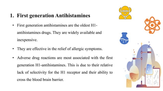 Generation of antihistamine | PPTX | Allergies | Diseases and Conditions
