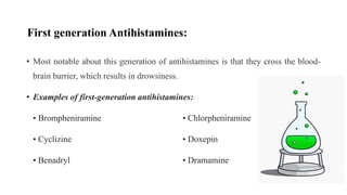 Generation of antihistamine | PPTX