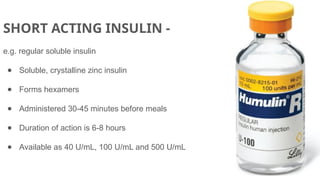 Diabetes mellitus type 1 and 2 and there pathophysiology with treatment ...