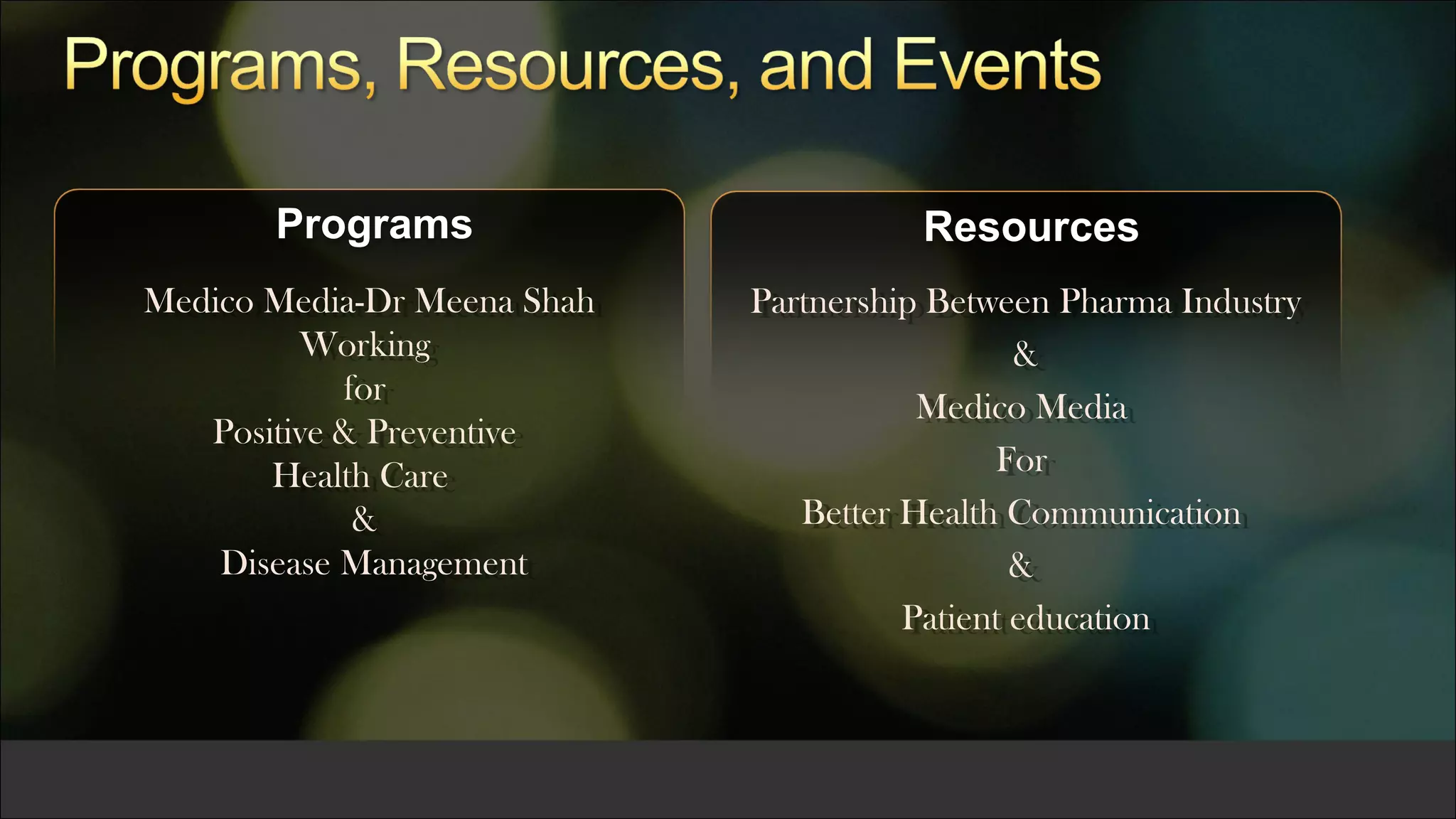 Medico Media Pharma Media Production | PPT