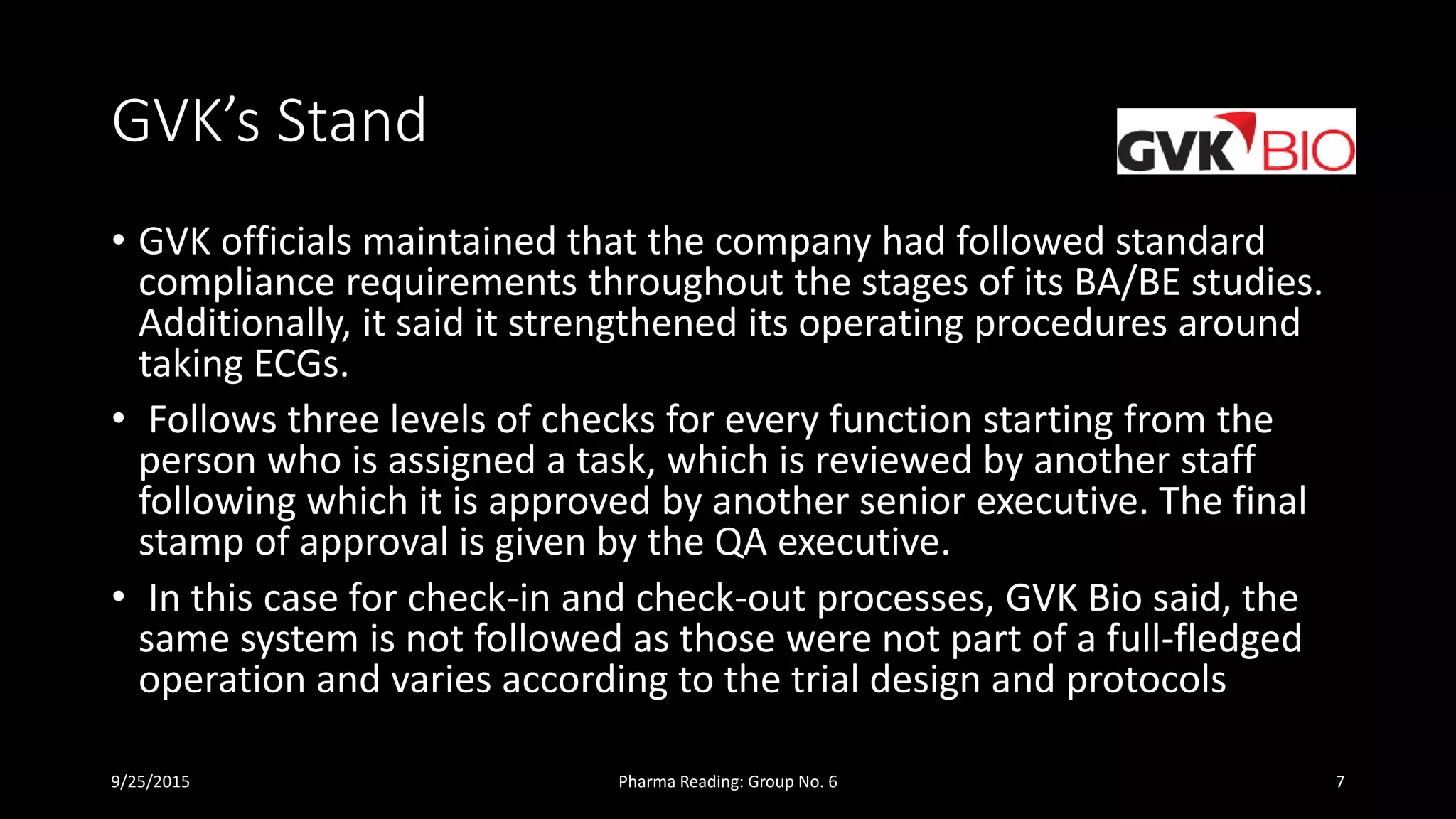 GVK BioSciences Case | PPTX