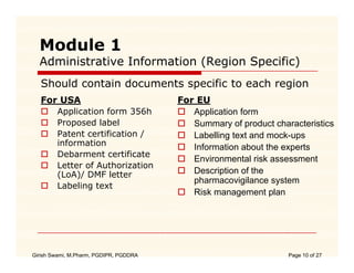 Pharma regulatory affairs | PDF