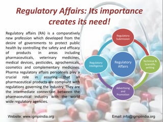 Pharma regulatory affairs | PDF