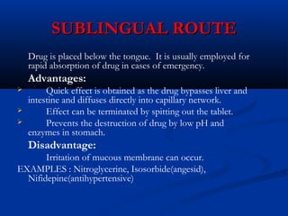 [Pharma] routes of drug administration | PPT