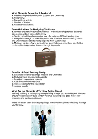 Pharma sales territory management | PDF