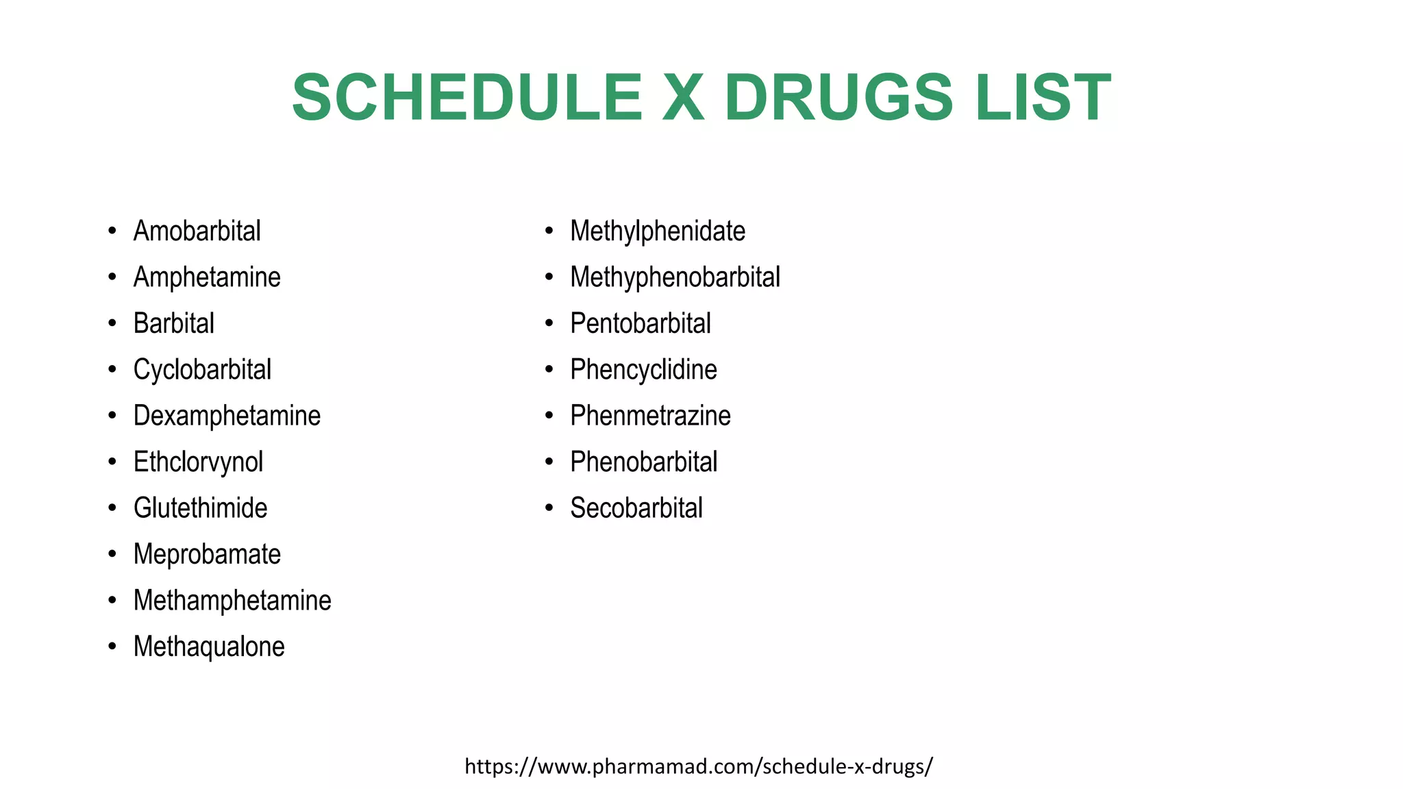 Pharmaceuticals Schedules & Prescription drugs convention for ...