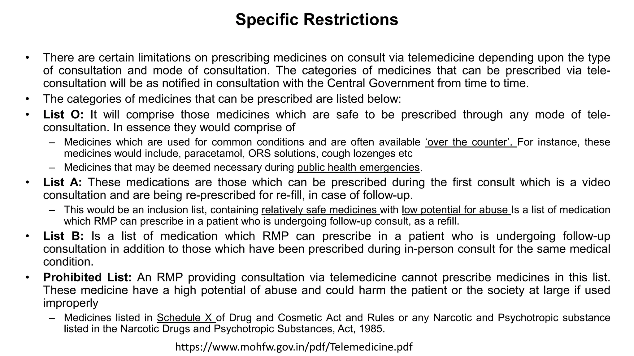 Pharmaceuticals Schedules & Prescription drugs convention for ...