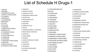 Pharmaceuticals Schedules & Prescription drugs convention for ...