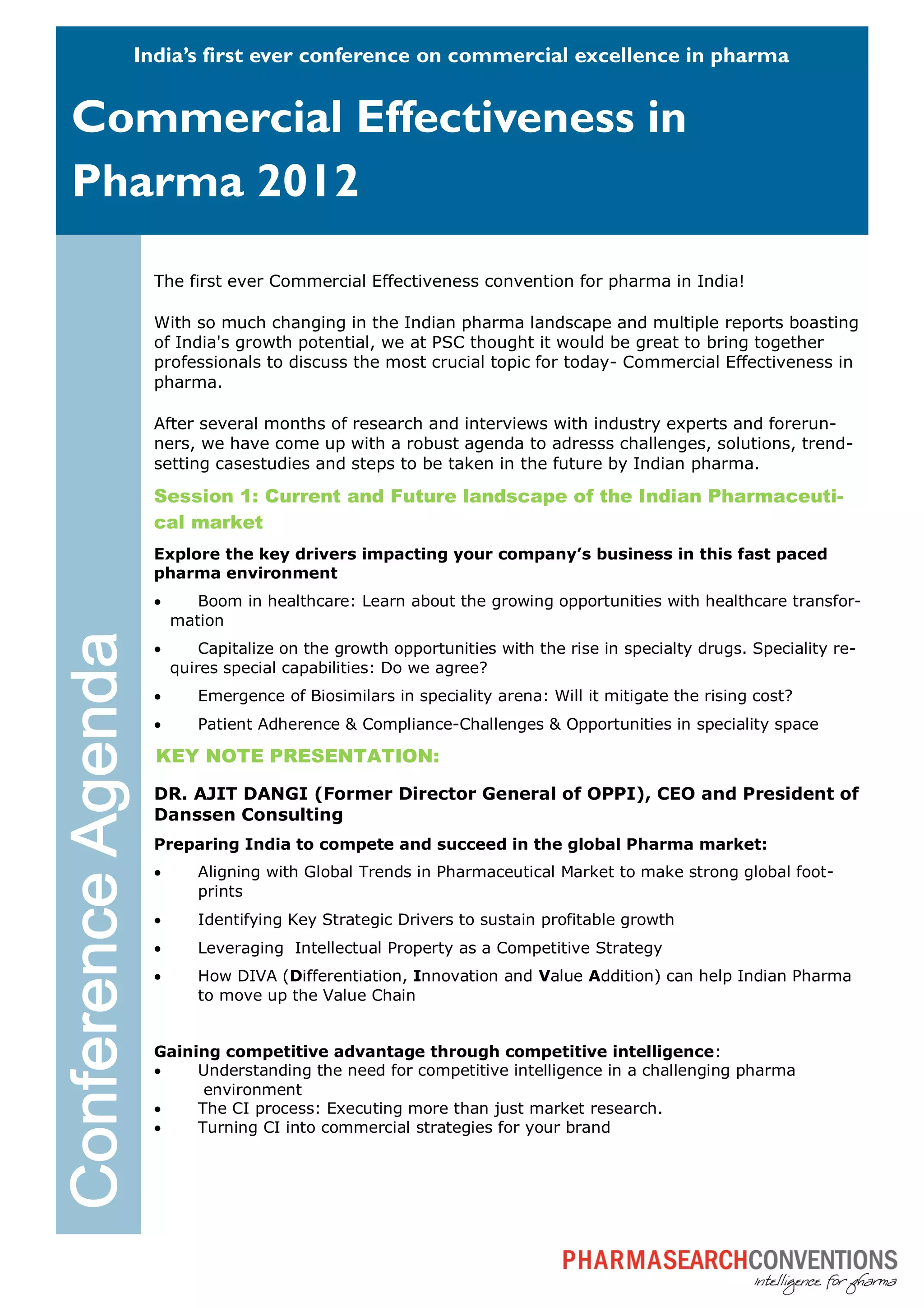 Commercial Effectiveness in Pharma 2012 | PDF