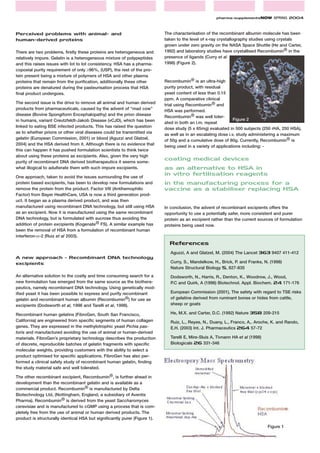 Pharma supplements recombinant proteins as excipients | PDF | Biotech ...