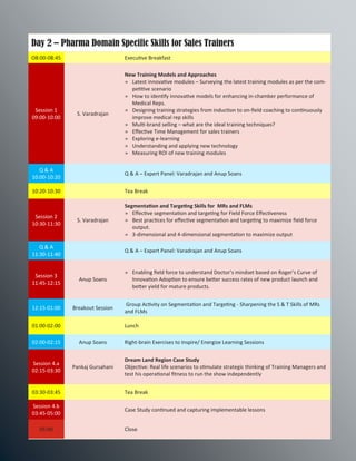 Pharma Sales Trainer Certification Program | PDF