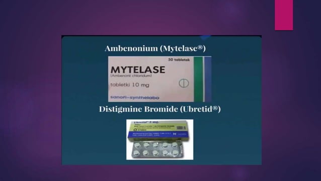 drugs used in myasthenia gravis | PPTX